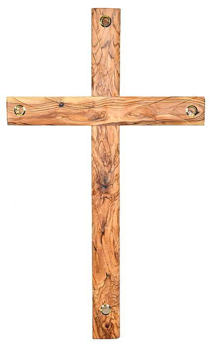 Unique 30 Inch Carved Olive Wood Church Wall Cross .:. Holy Land ...